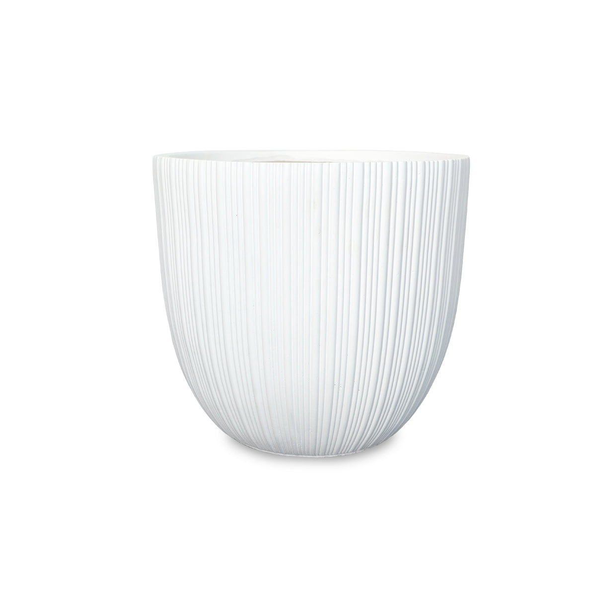 Matera Gigante Fibro Arcilla Blanca 42cm XL - Tumatera.co