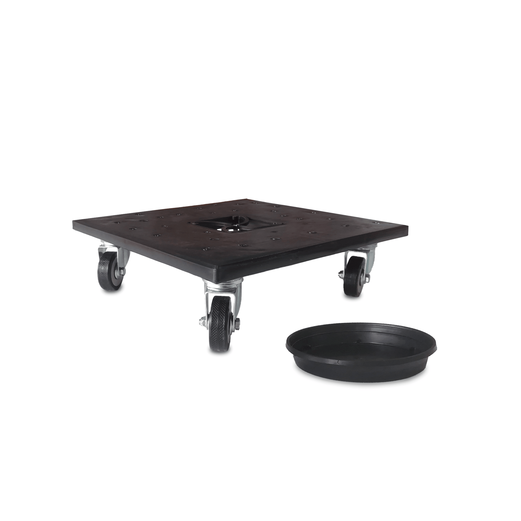 BASE CUADRADA CON RUEDAS + PLATO PARA DRENAJE 31 CM | TUMATERA.CO ...